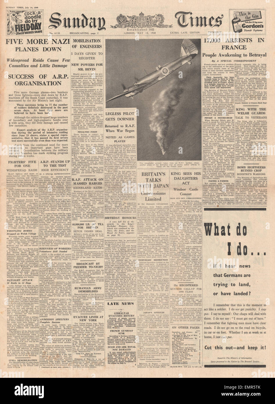 The London Times Newspaper Front Page High Resolution Stock Photography ...