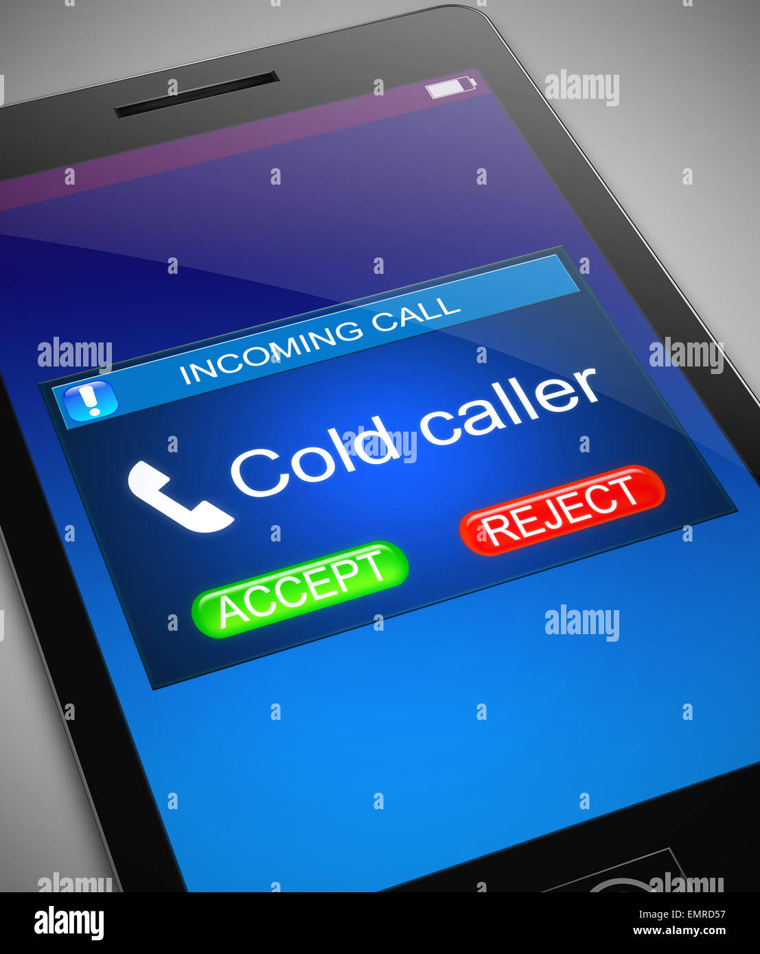 Cold caller concept Stock Photo - Alamy