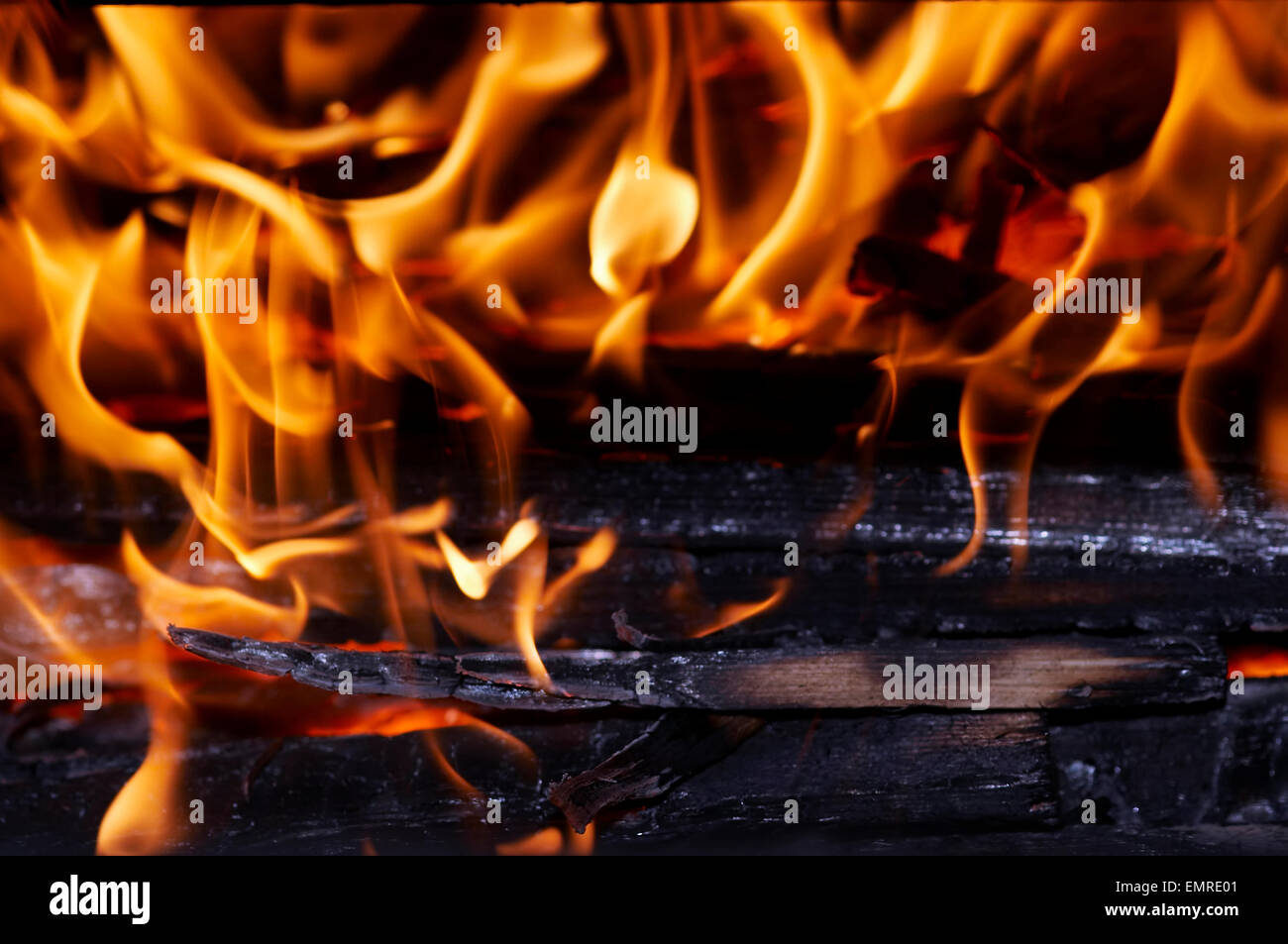 fire and flames - detail Stock Photo - Alamy