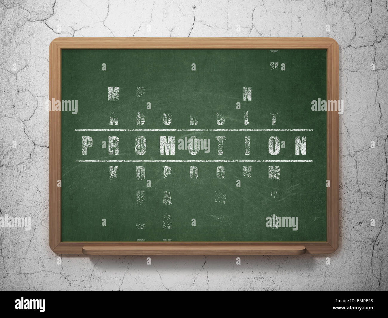 Marketing concept: word Promotion in solving Crossword Puzzle Stock ...