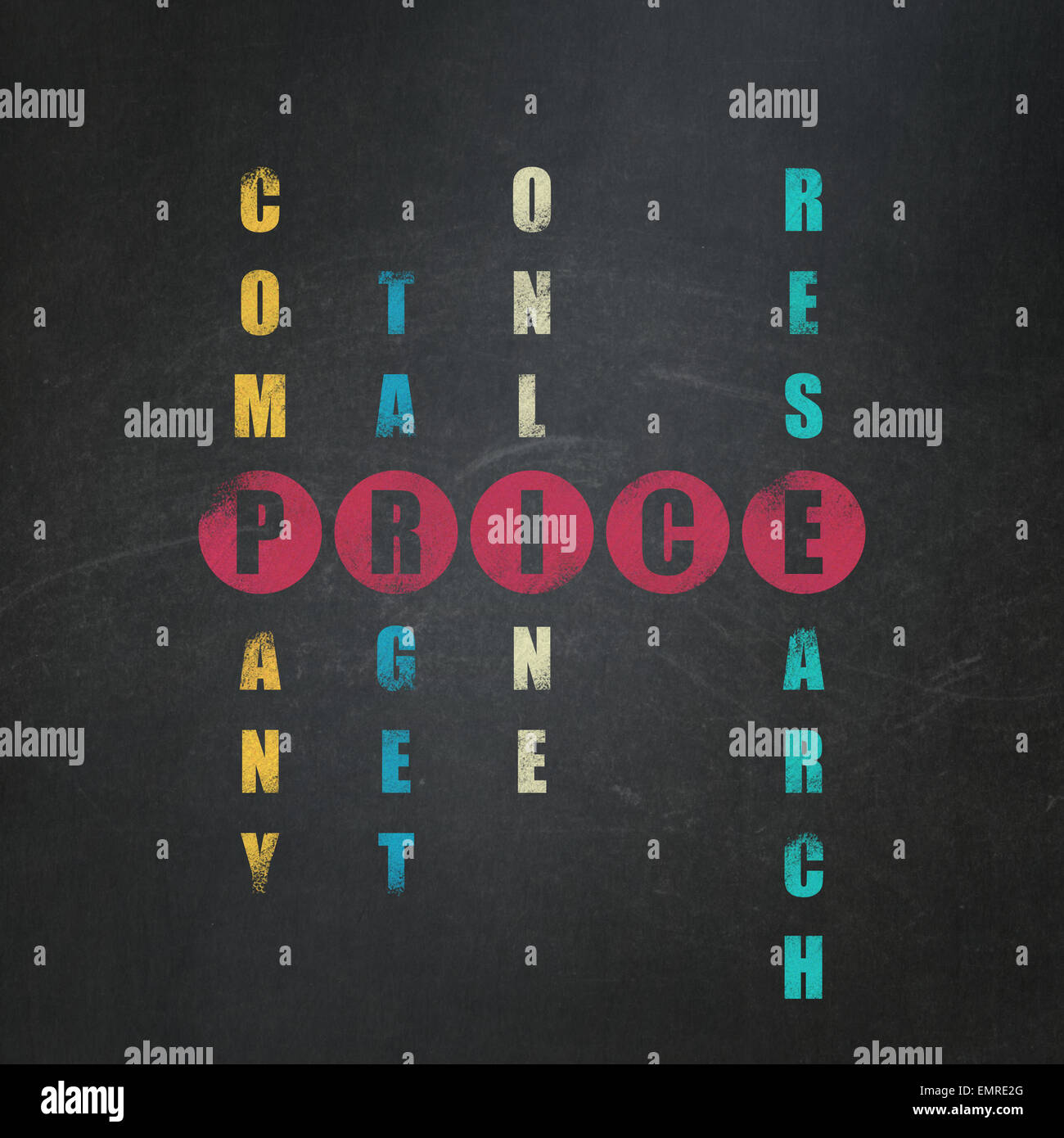 Marketing concept: word Price in solving Crossword Puzzle Stock Photo ...