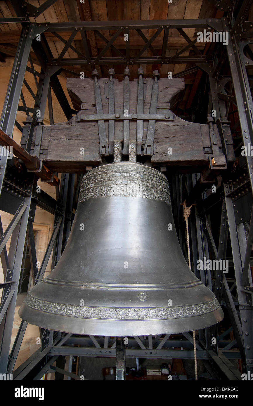 Bell Wenceslav in St. Vitus cathedral on Prague castle from1552 Stock ...