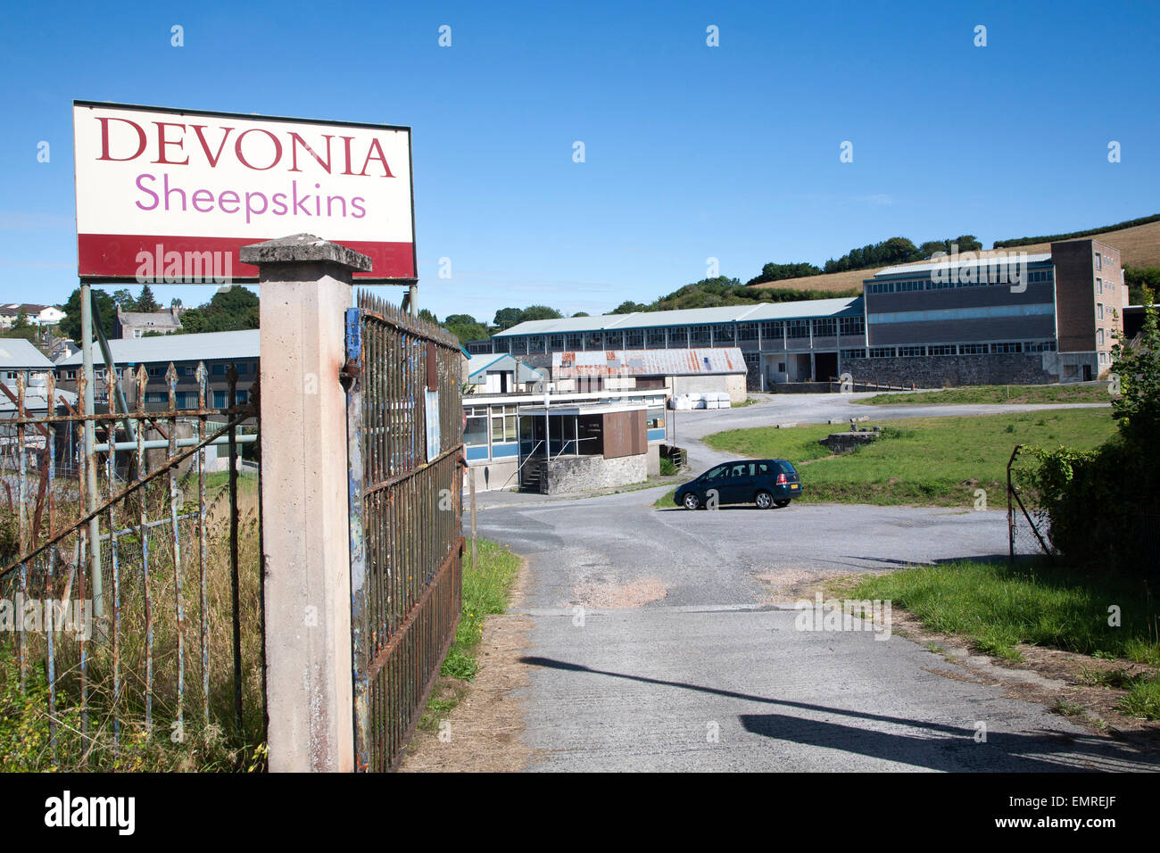 Devonia Sheepskins factory, Buckfastleigh, Devon, England, UK Stock ...