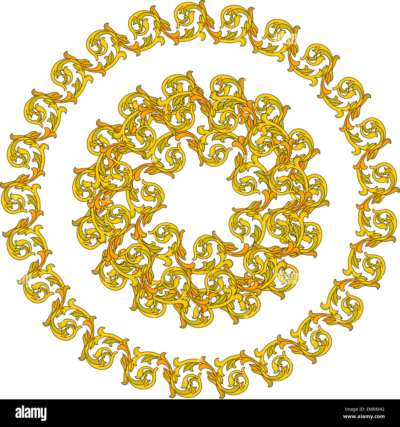 Mandala Floral Design Stock Photo Alamy