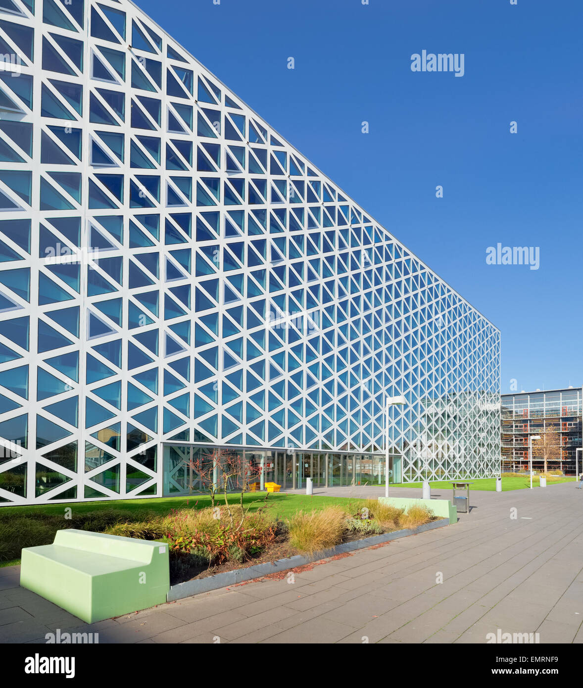 exterior of a modern school building in zwolle, netherlands. In 2011 ...