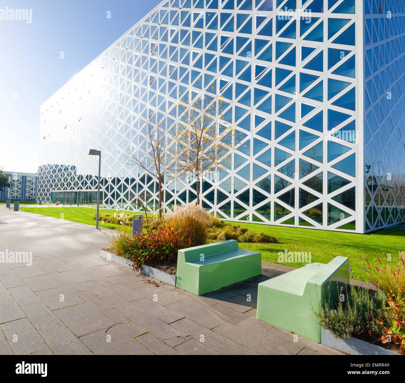 exterior of a modern school building in zwolle, netherlands. In 2011 ...