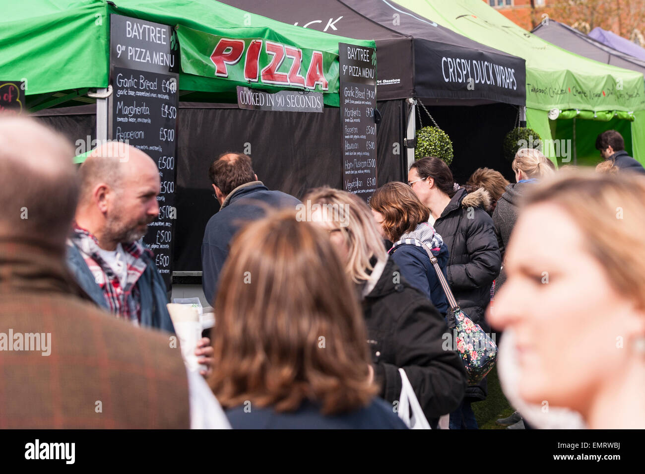 A Pizza stall at Framlingham Country Show in Framlingham , Suffolk ...