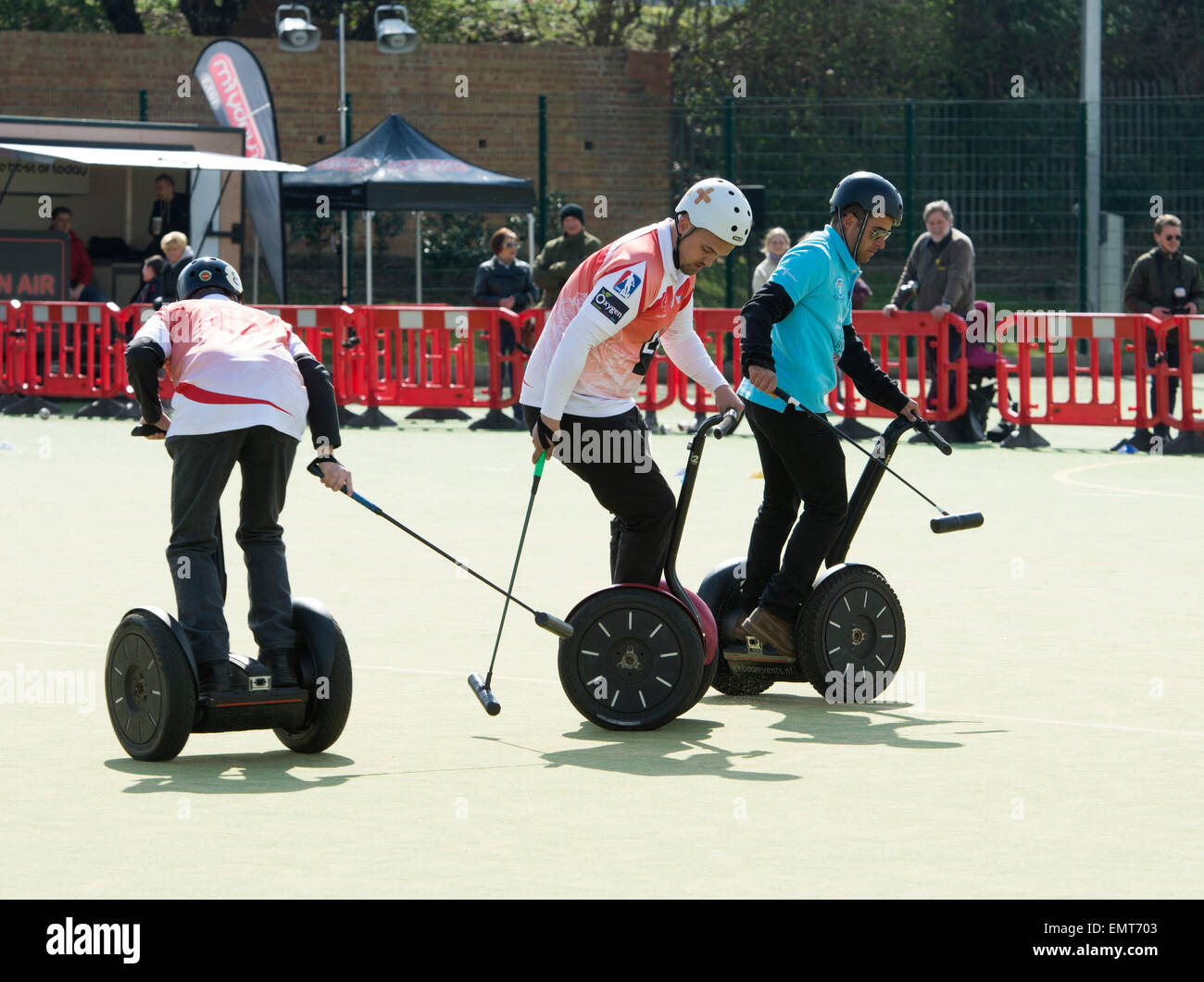 Segway Polo players Stock Photo - Alamy