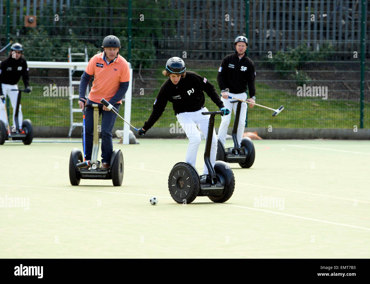 Segway Polo players Stock Photo - Alamy