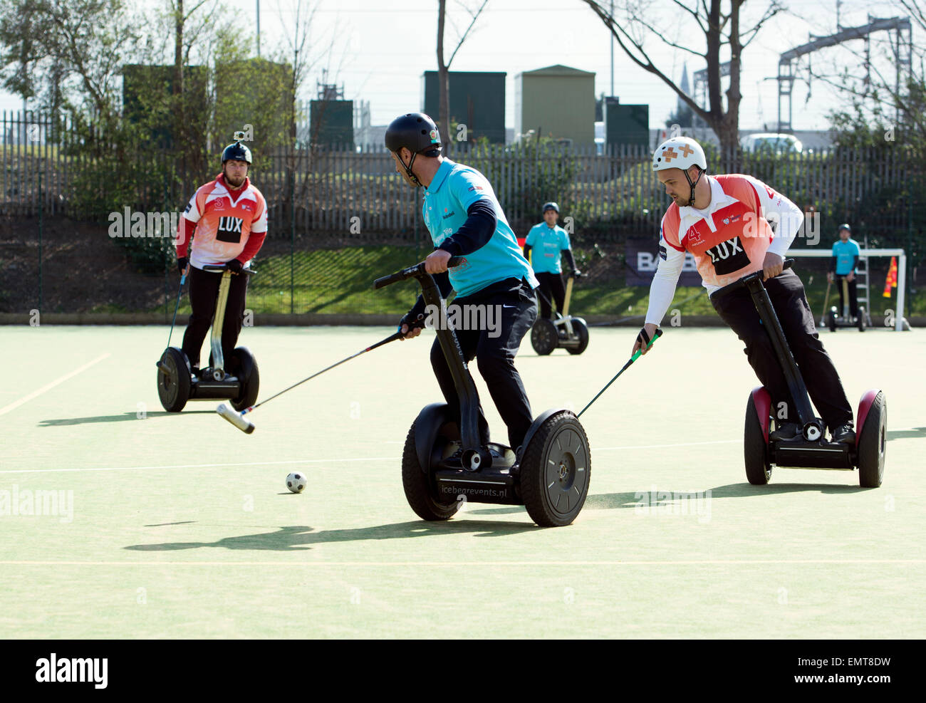 Segway Polo players Stock Photo - Alamy