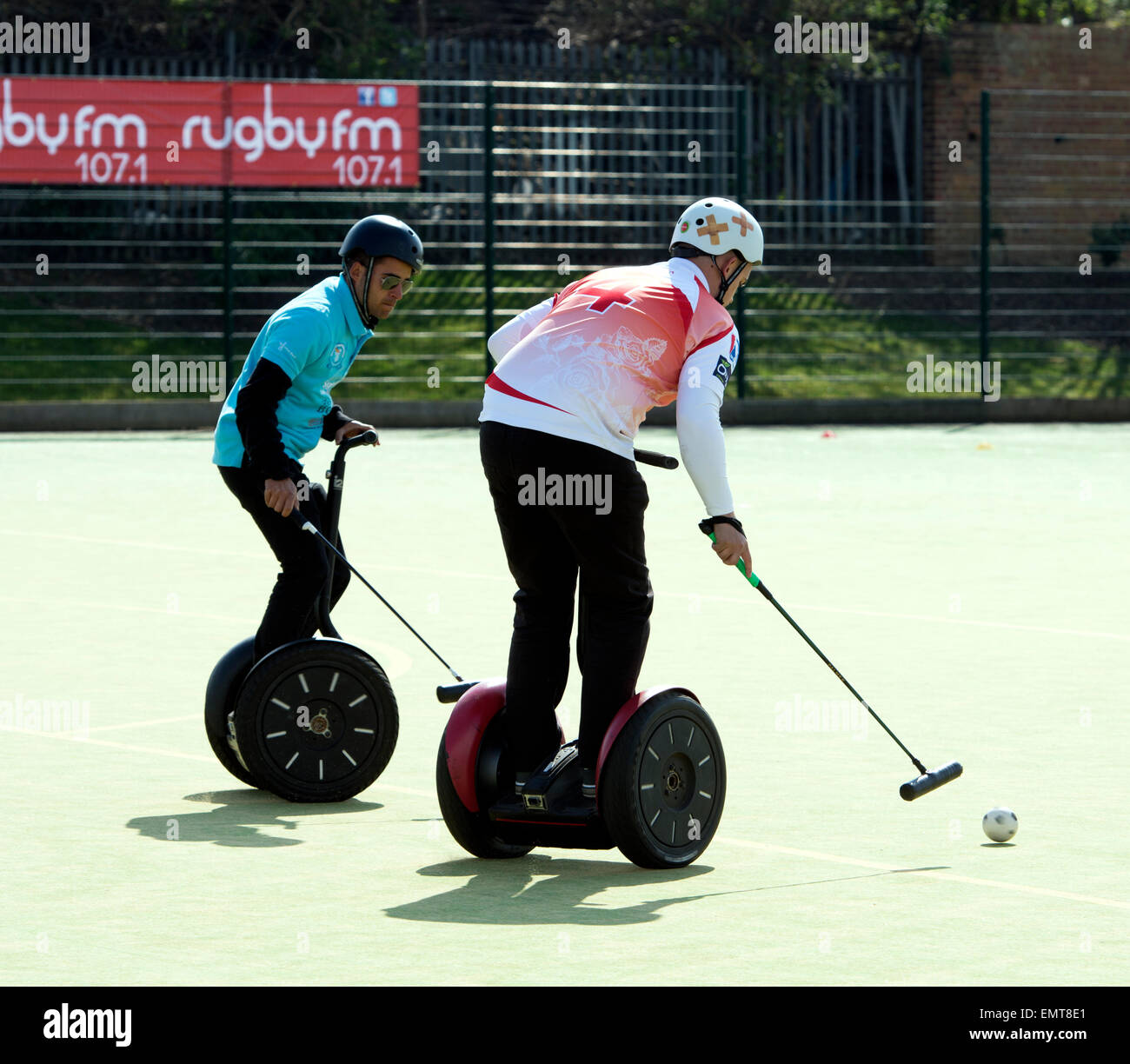 Segway Polo players Stock Photo - Alamy