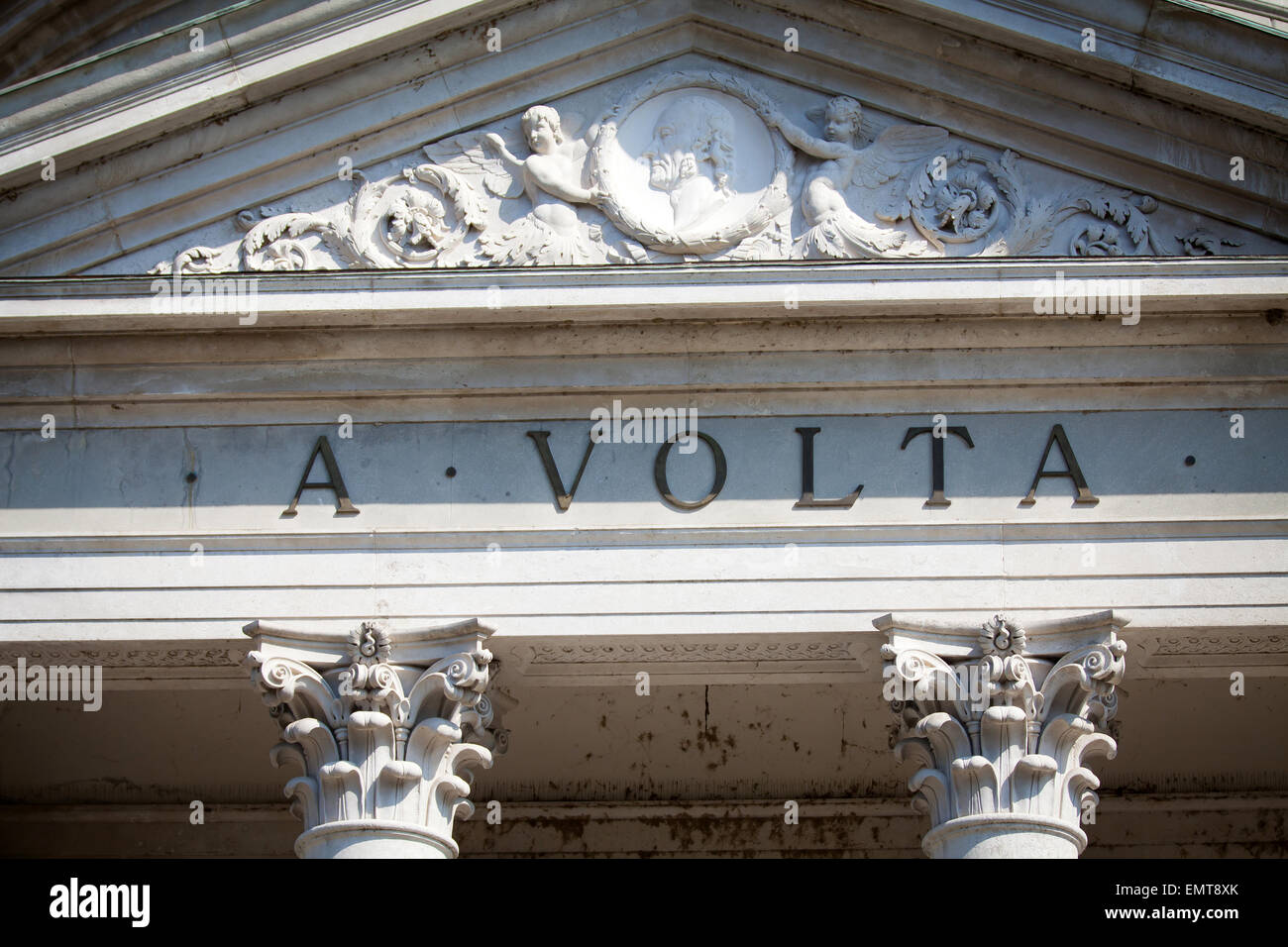 The Volta Temple in Como town, Italy Stock Photo - Alamy