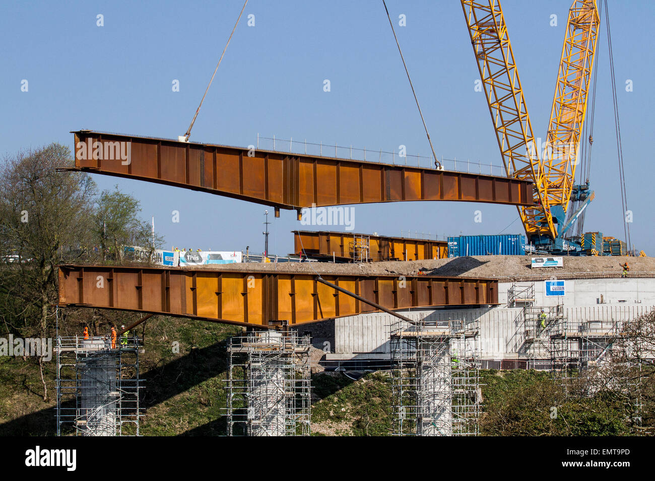 Dual steel beam bridge hi-res stock photography and images - Alamy