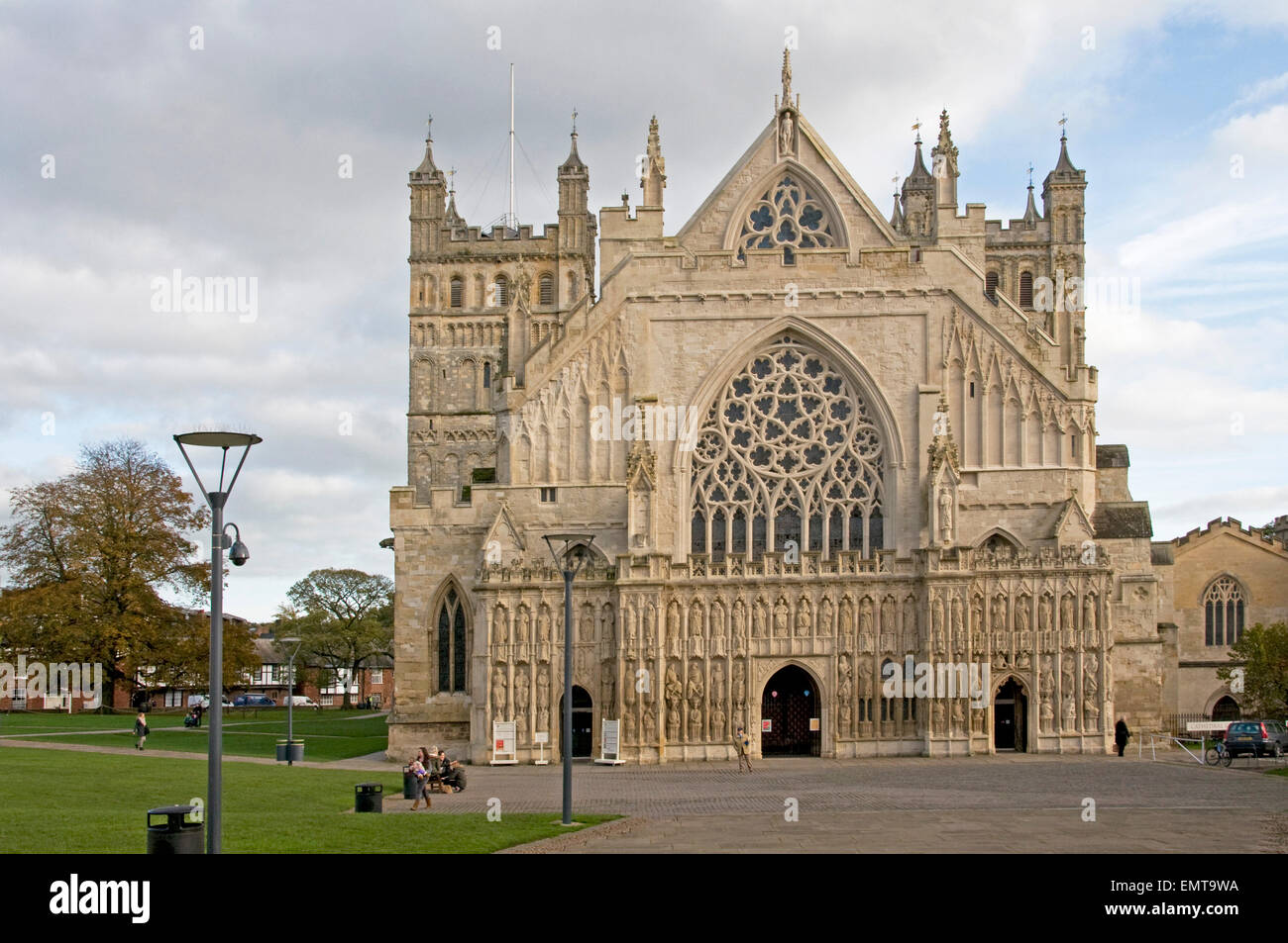 Exeter cathedral monument hi-res stock photography and images - Alamy
