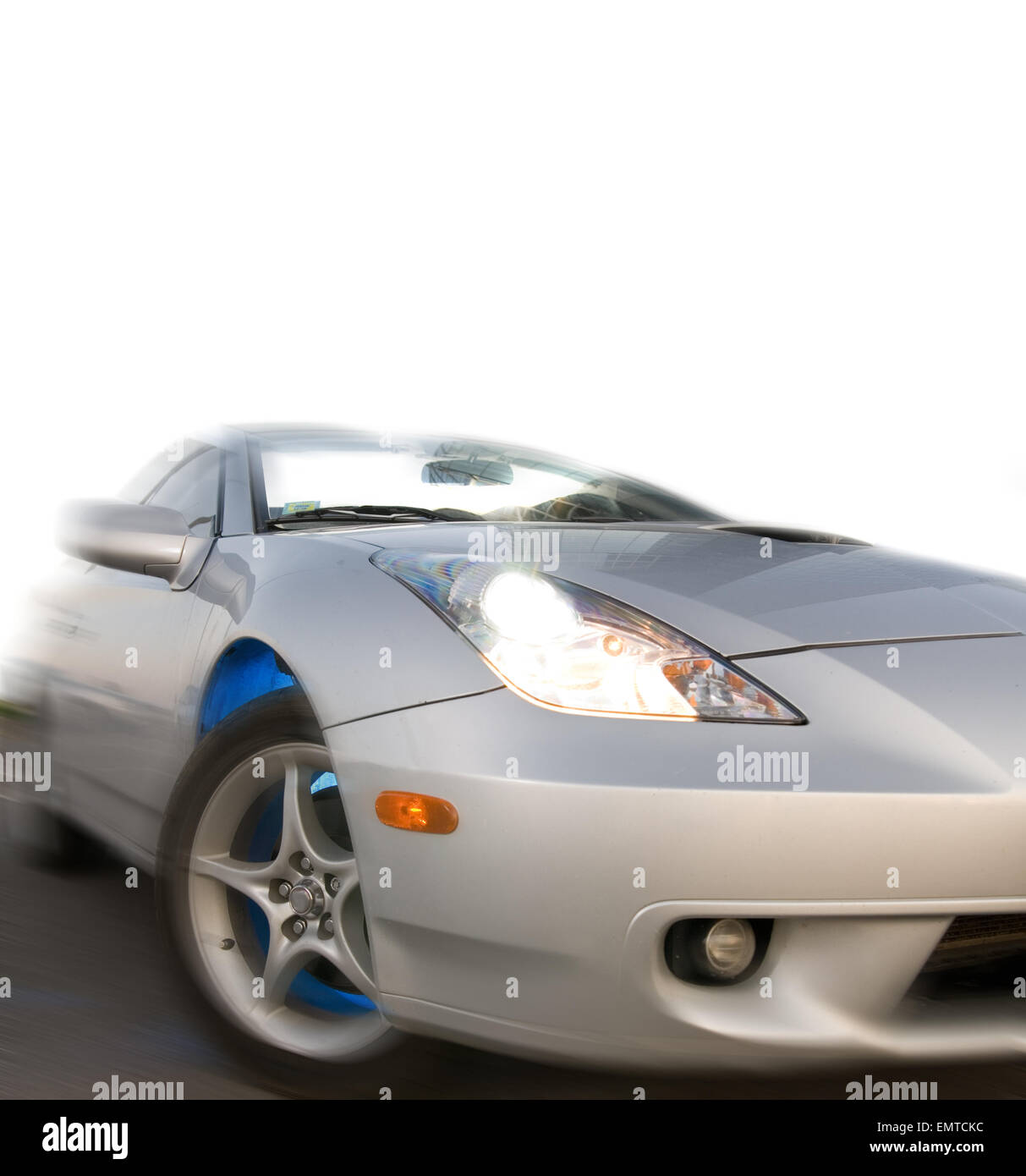 Fast sportcar isolated on white background Stock Photo - Alamy