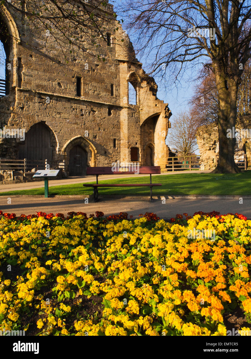 Spring Flowers at Knaresborough Castle Knaresborough North Yorkshire ...
