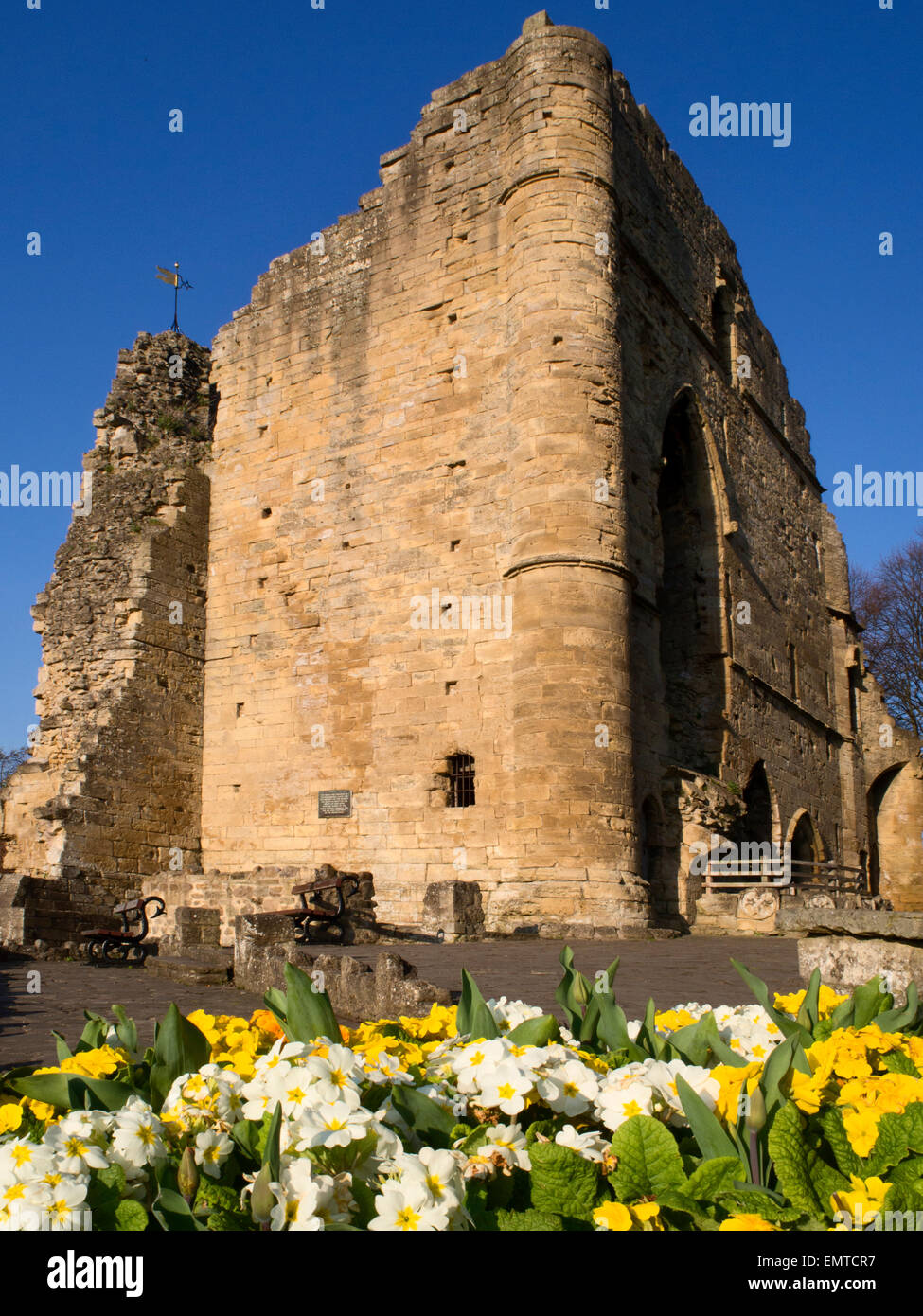 The Kings Tower at Knaresborough Castle in Spring Knaresborough North ...
