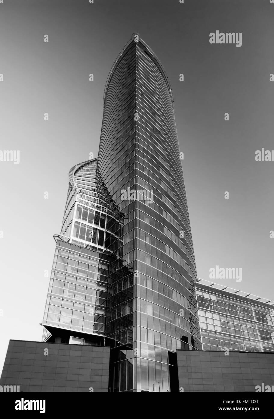 Monochrome picture of an office building Stock Photo - Alamy