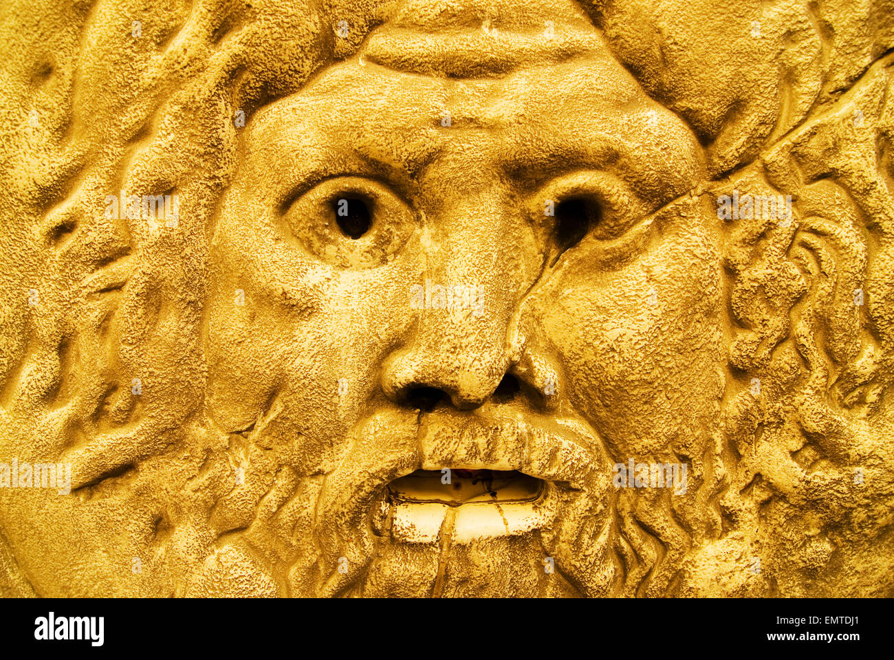 Golden sculpture of Zeus Stock Photo - Alamy
