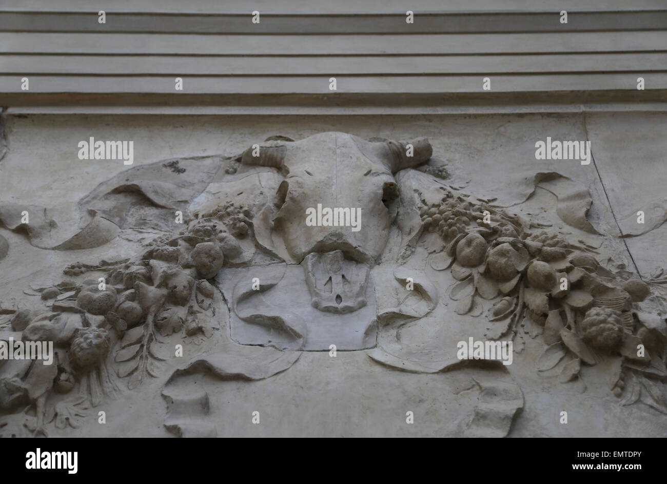 Italy. Rome. Ara Pacis Augustae. Altar dedicated to Pax, the Roman ...