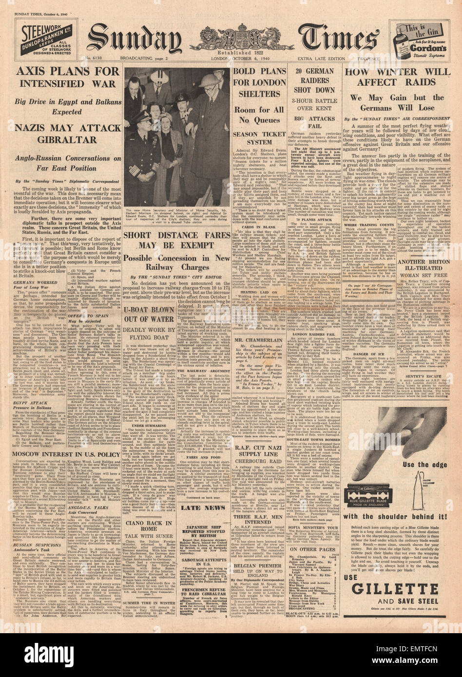 The london times newspaper front page hi-res stock photography and ...