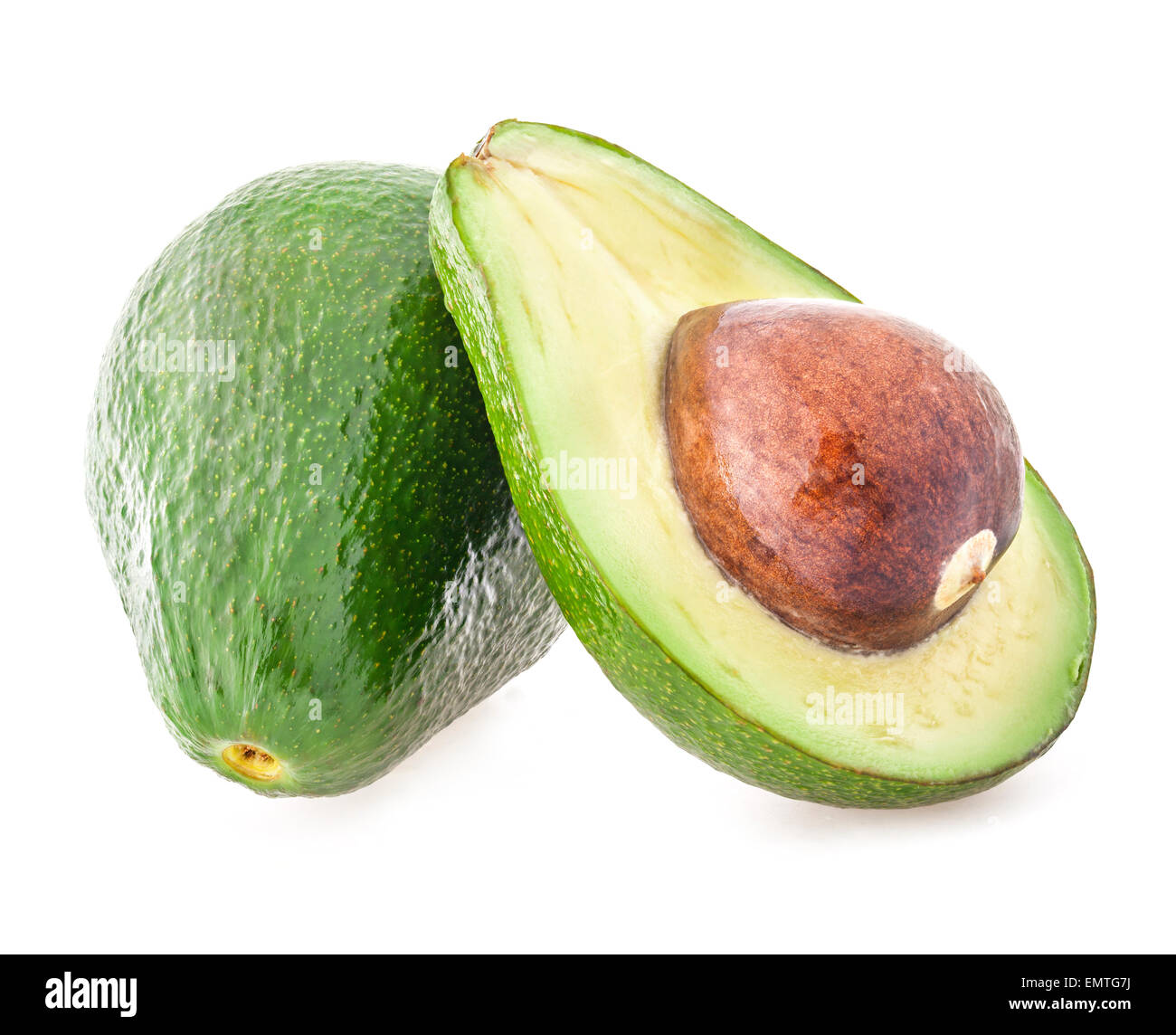 Avocado isolated on white background Stock Photo - Alamy