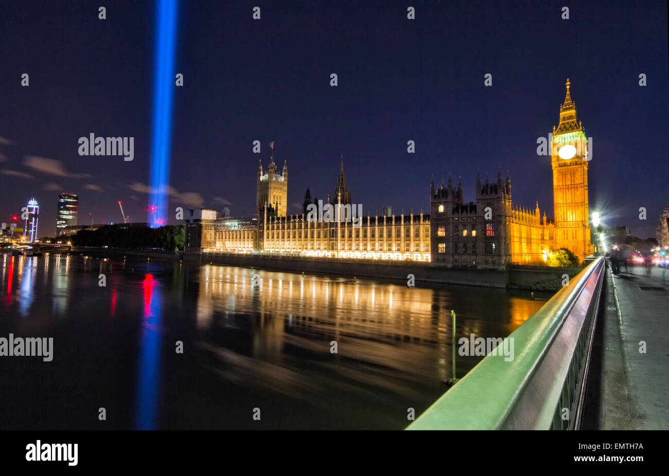 Night shot of Big Ben and the Houses of Parliament with The Spectra WW1 ...