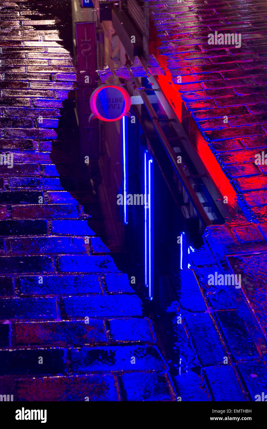 Rainy streets of Soho at night Stock Photo - Alamy
