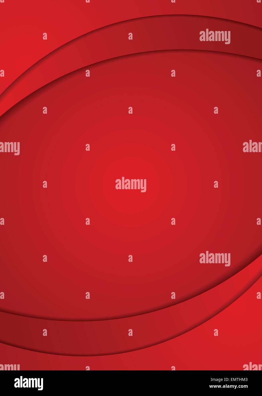 Abstract red wavy background. Vector design Stock Vector Image & Art ...