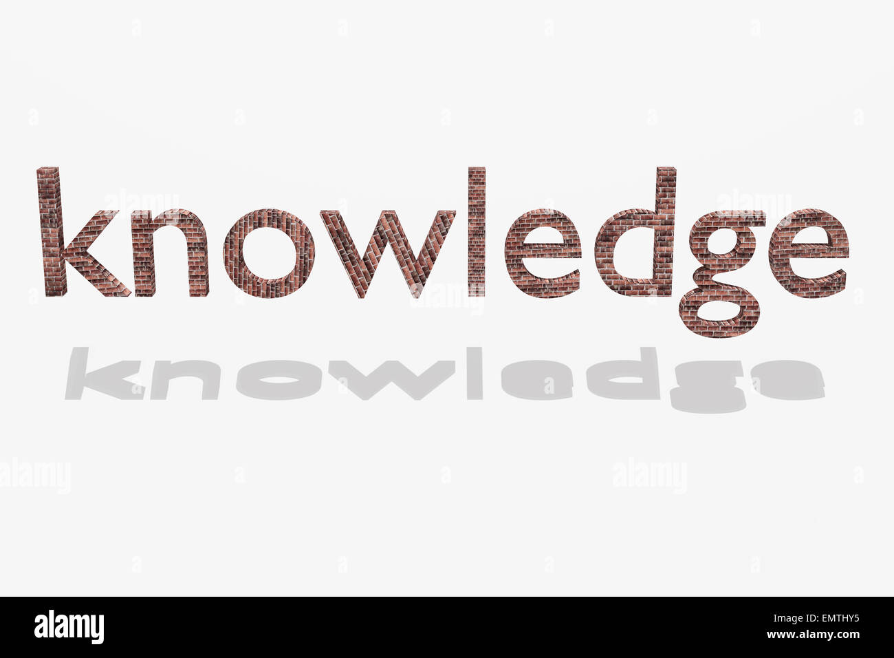 3d rendering of knowledge word on a white background Stock Photo - Alamy