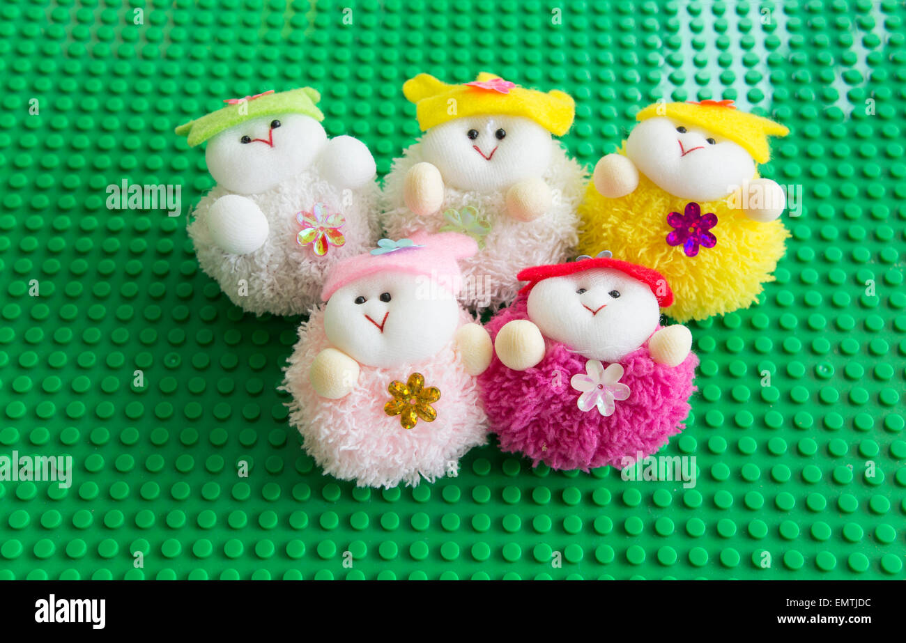 doll toy clothes homemade child play Stock Photo - Alamy