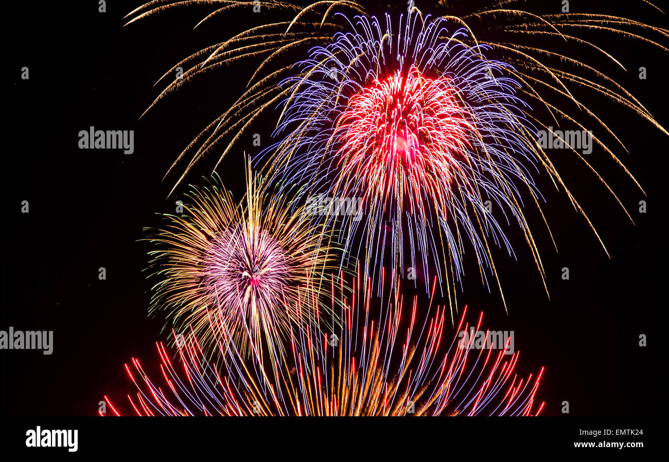 A group of fireworks Stock Photo - Alamy