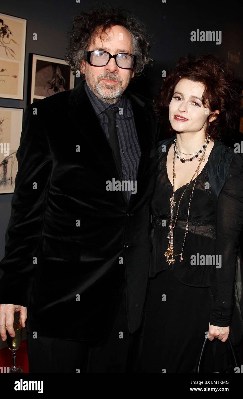 Tim Burton And Wife Helena Bonham Carter Stock Photos & Tim Burton And ...