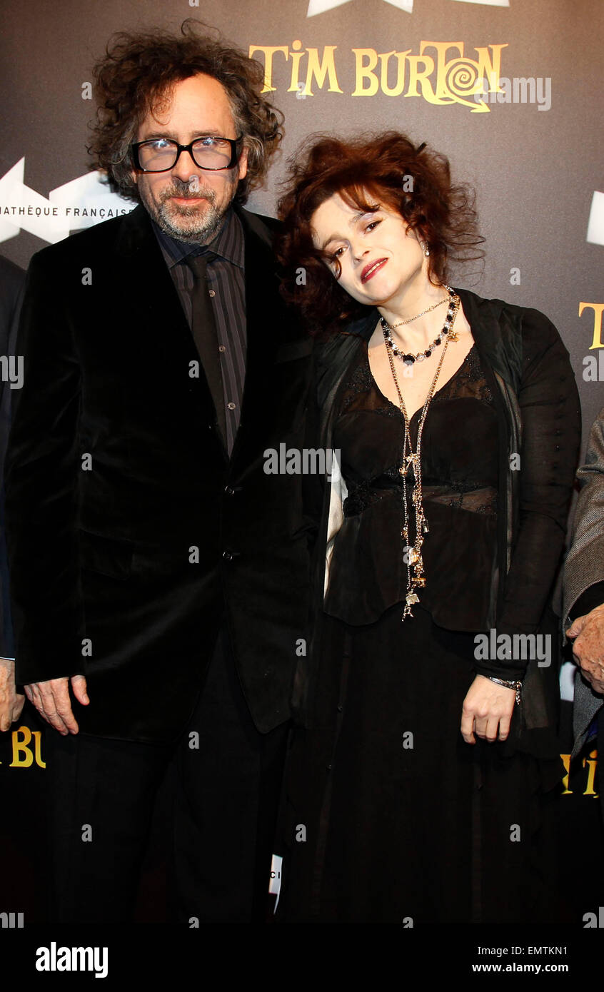 Tim Burton And Wife Helena Bonham Carter Stock Photos & Tim Burton And ...
