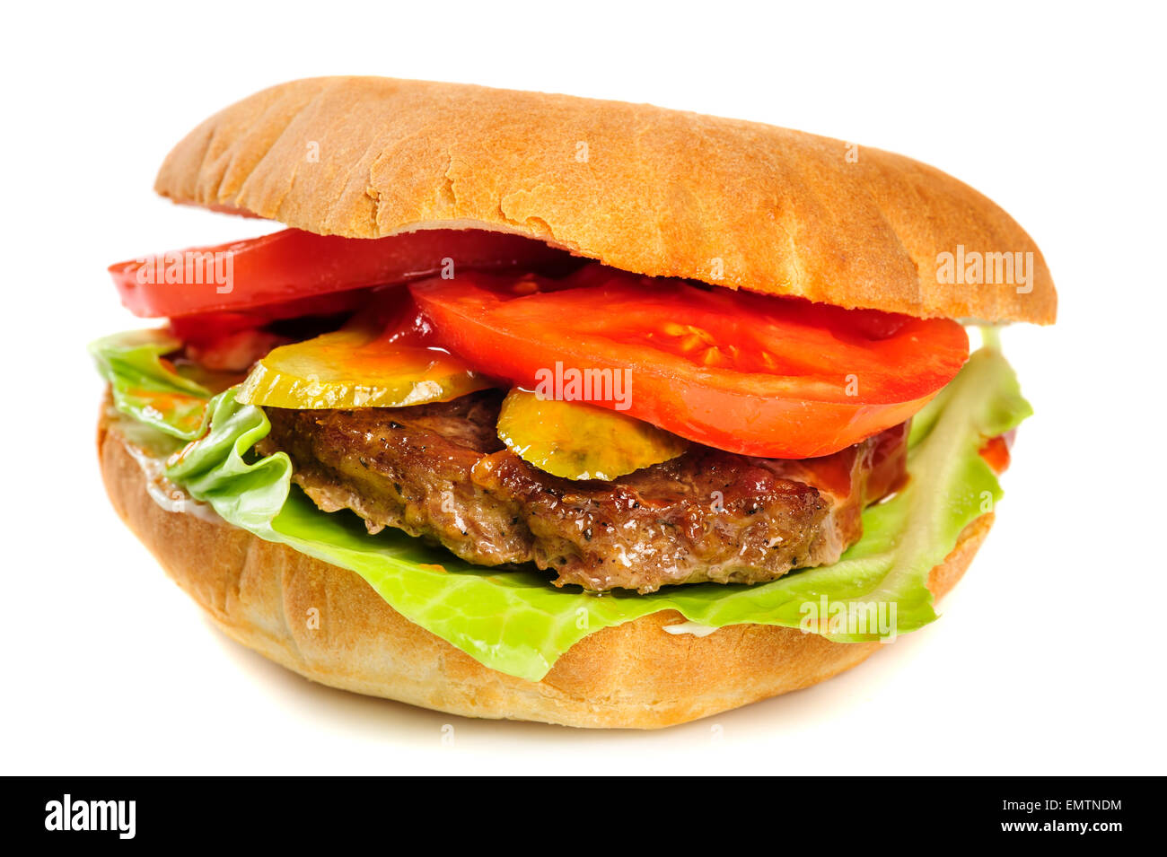 realistic looking hamburger Stock Photo - Alamy