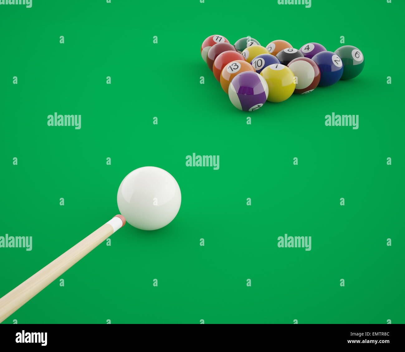 Billiards pool table balls shadow hi-res stock photography and images ...