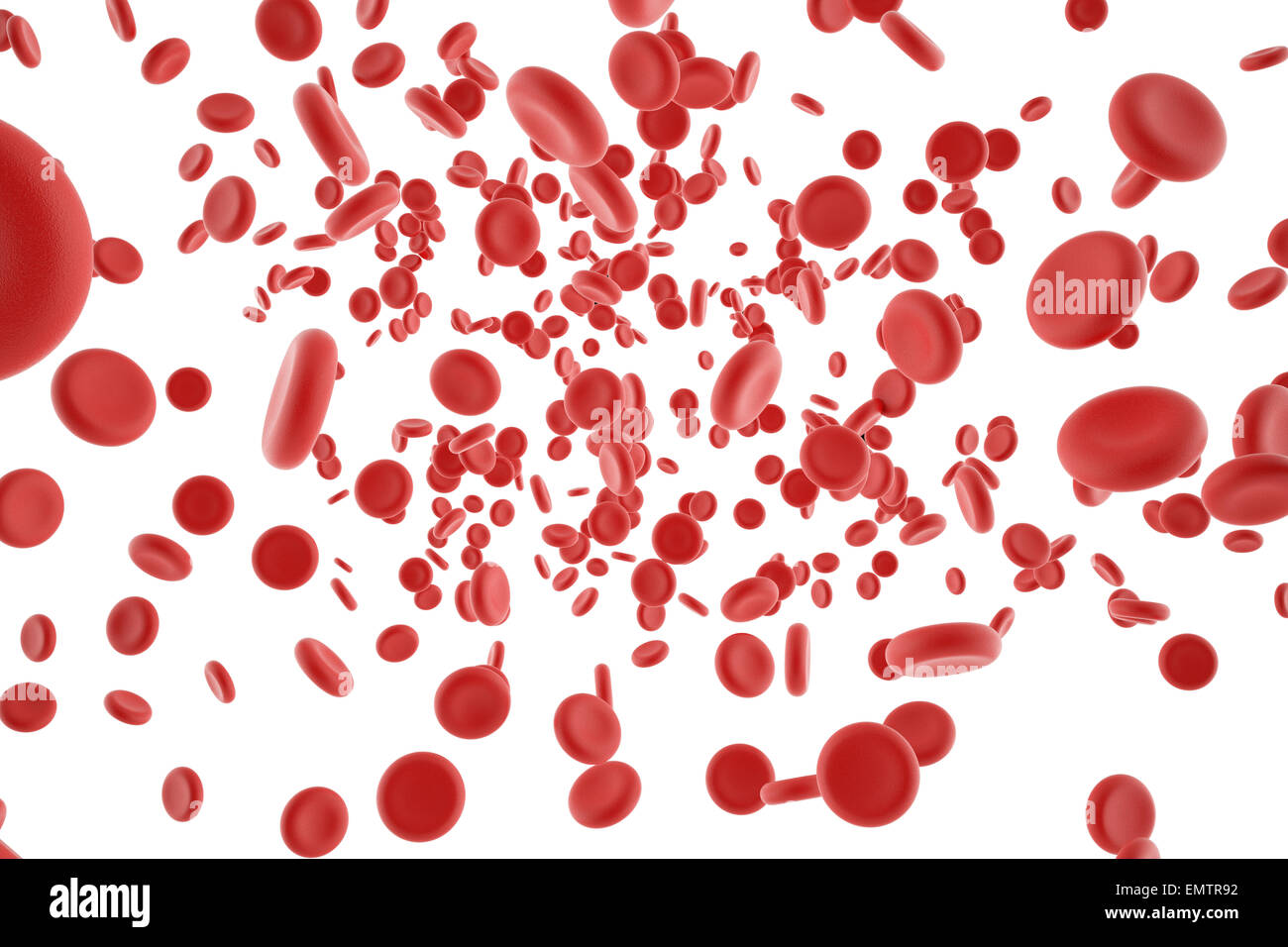illustration of red blood cells Stock Photo - Alamy