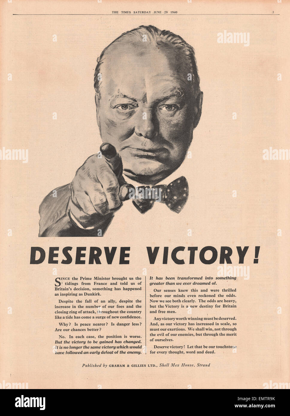 World war poster deserve victory hi-res stock photography and images ...