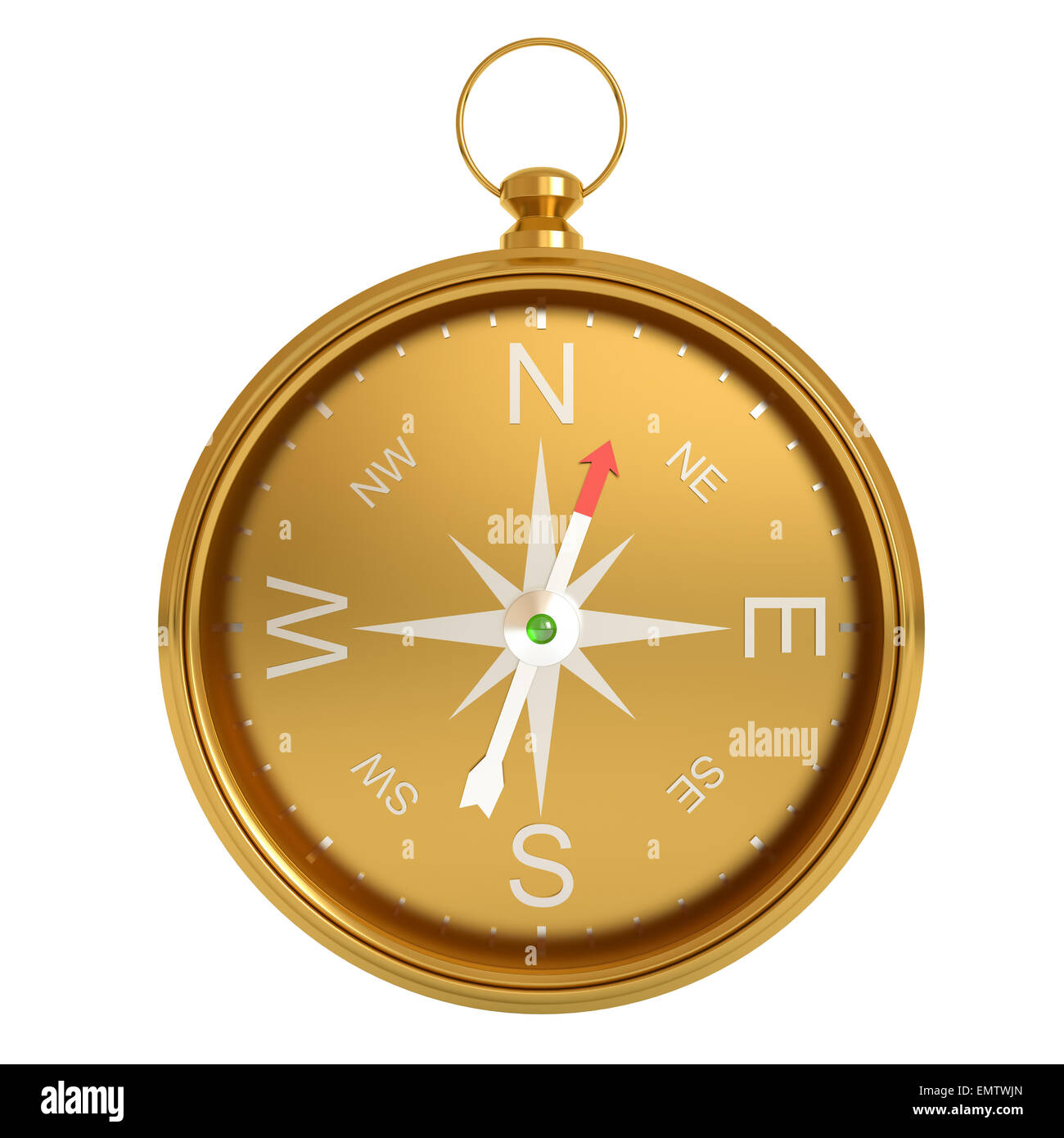 Compass isolated on white background Stock Photo - Alamy
