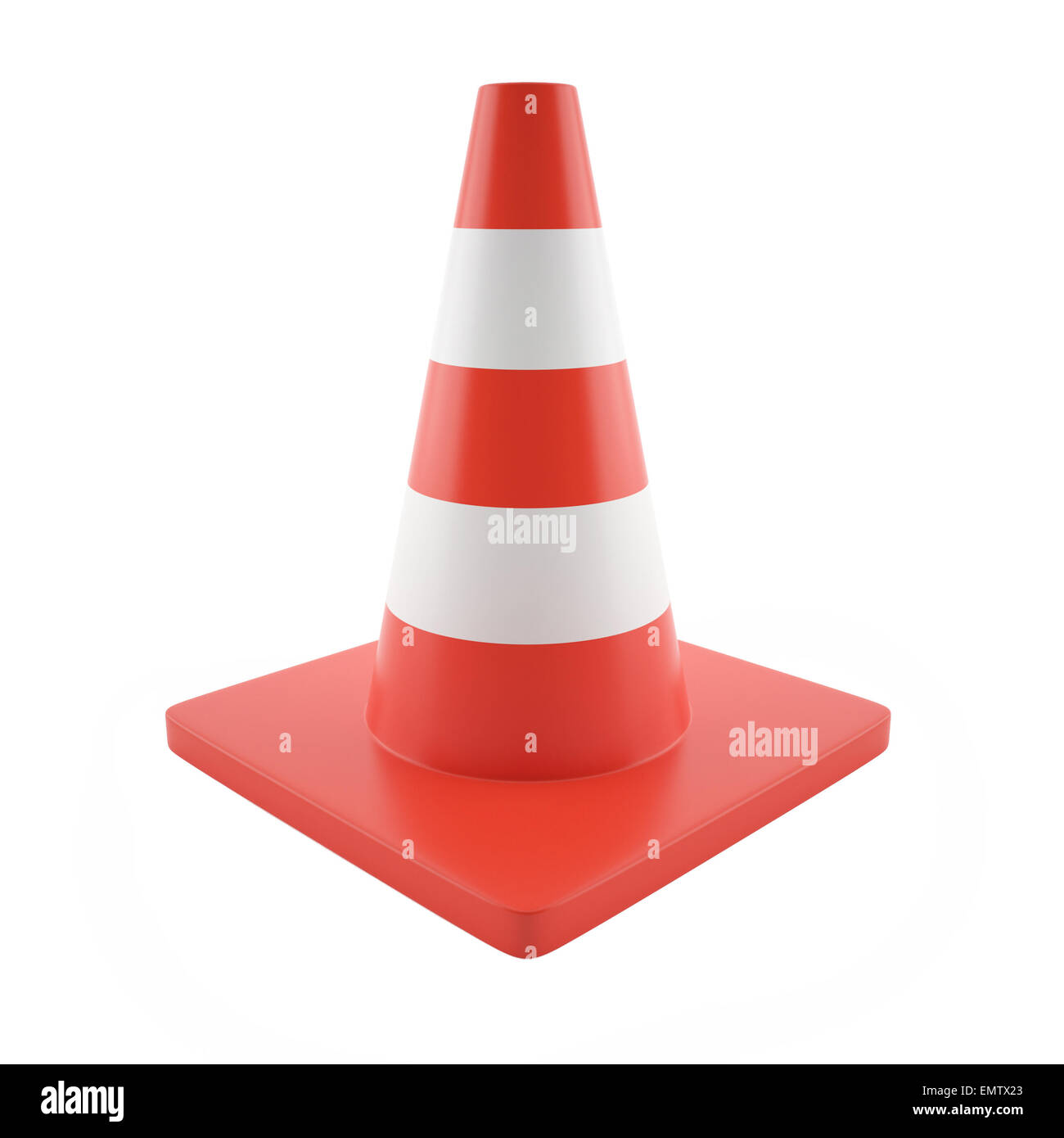Illustration cone road sign Stock Photo - Alamy