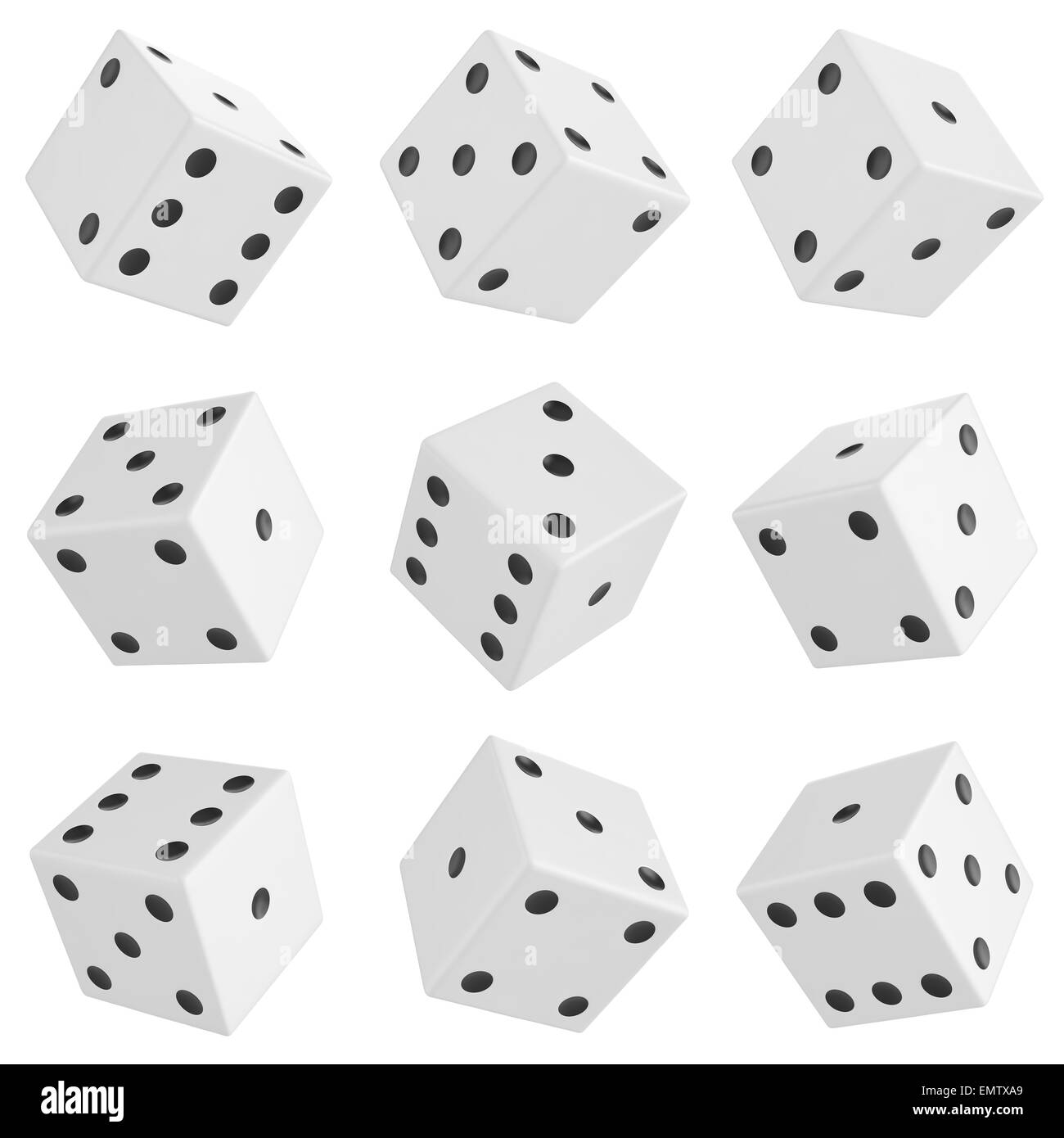 Set of dice Stock Photo - Alamy