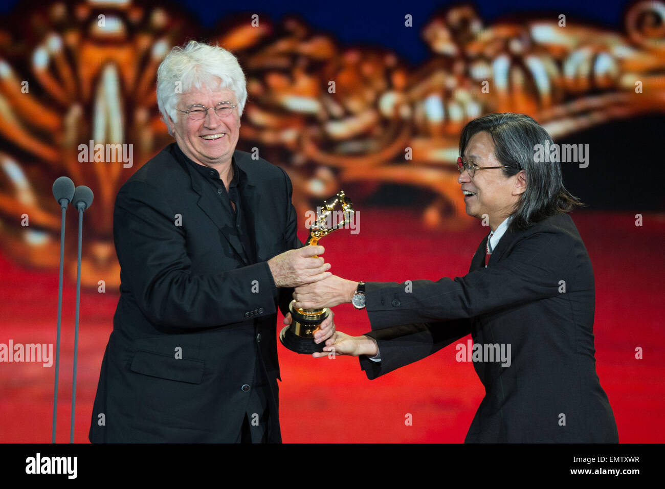 Beijing, China. 23rd Apr, 2015. Director of the movie "Wolf Totem" Jean ...