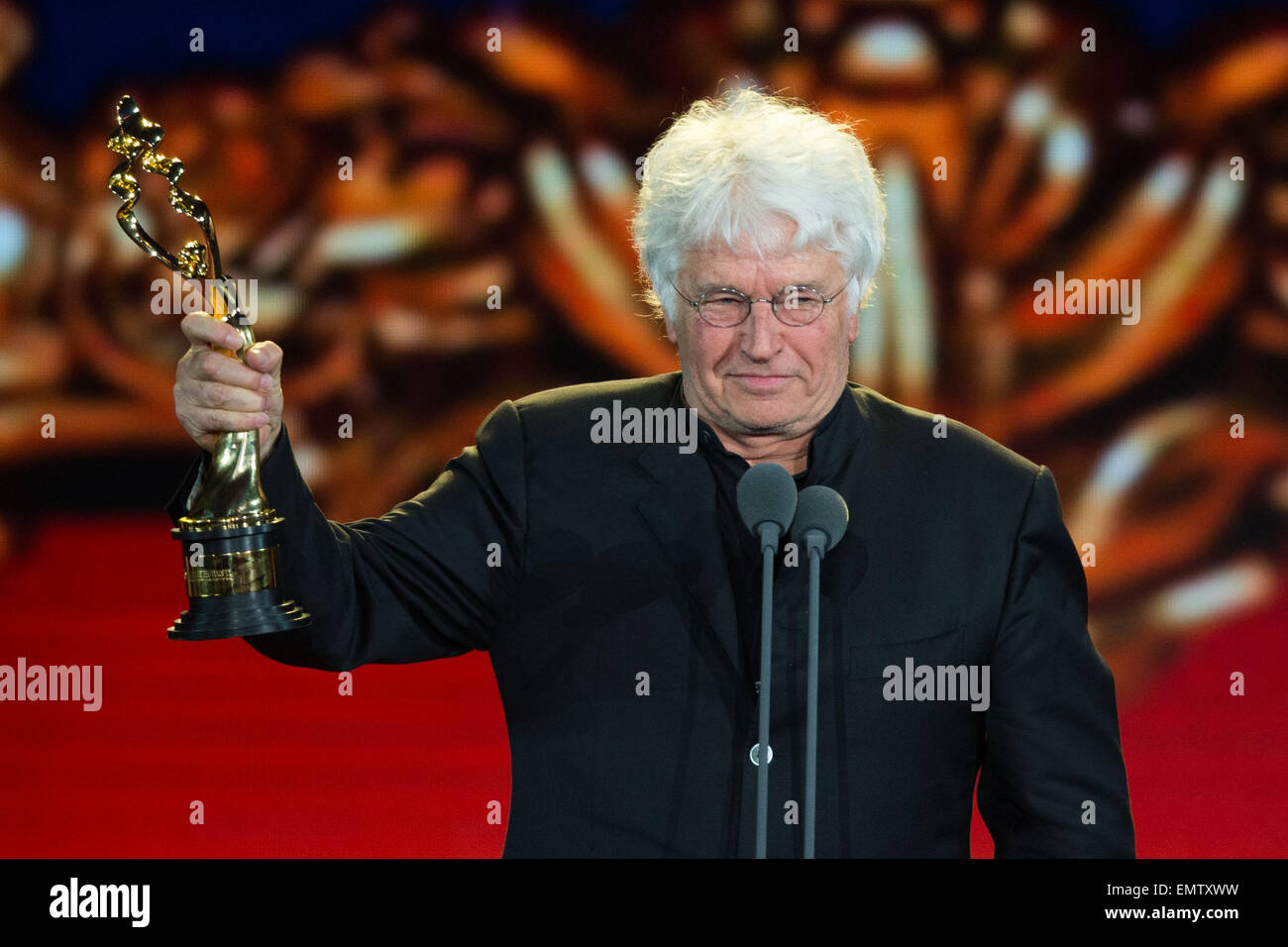 Beijing, China. 23rd Apr, 2015. Director of the movie "Wolf Totem" Jean ...