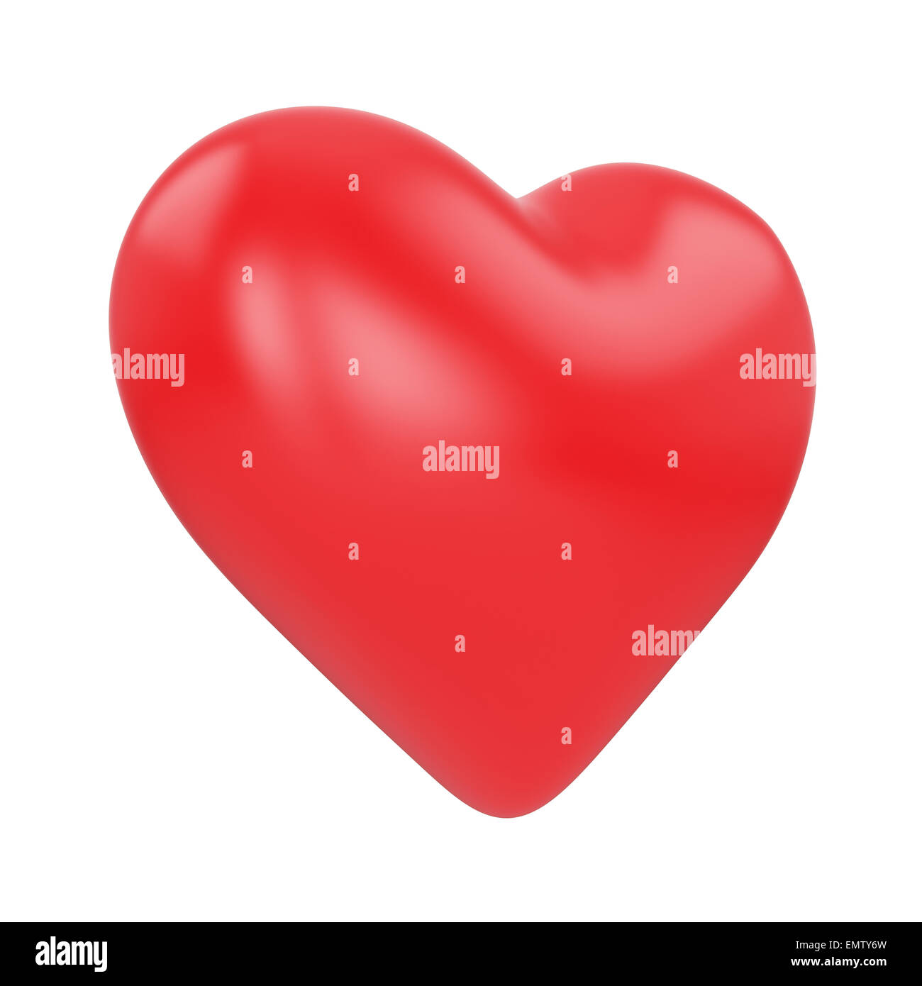 Isolated shiny heart on white background Stock Photo - Alamy