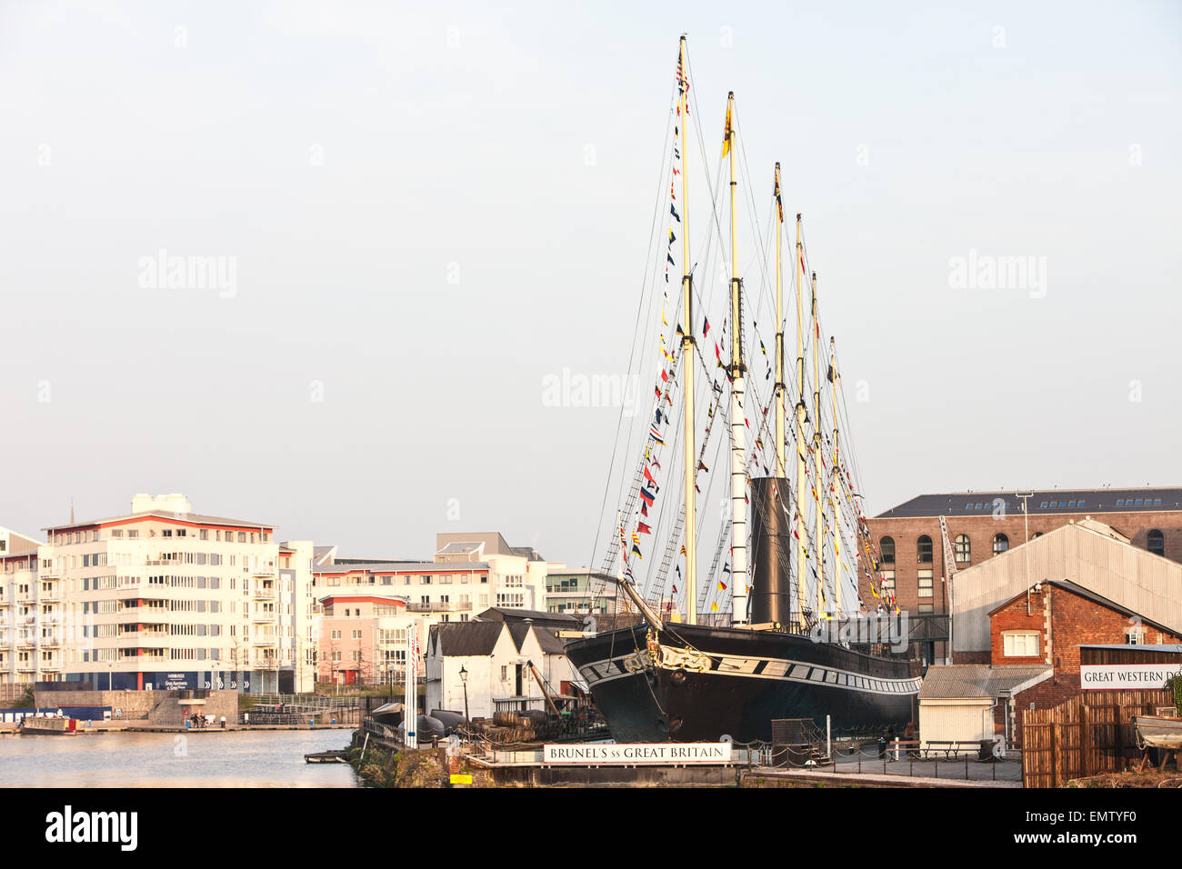 Bristol,Brunel's SS.Great Britain ship/boat at Great Western Dockyard ...