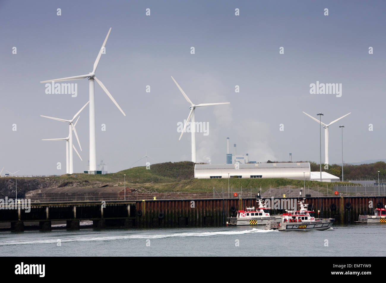 Uk cumbria workington harbour wind hi-res stock photography and images ...