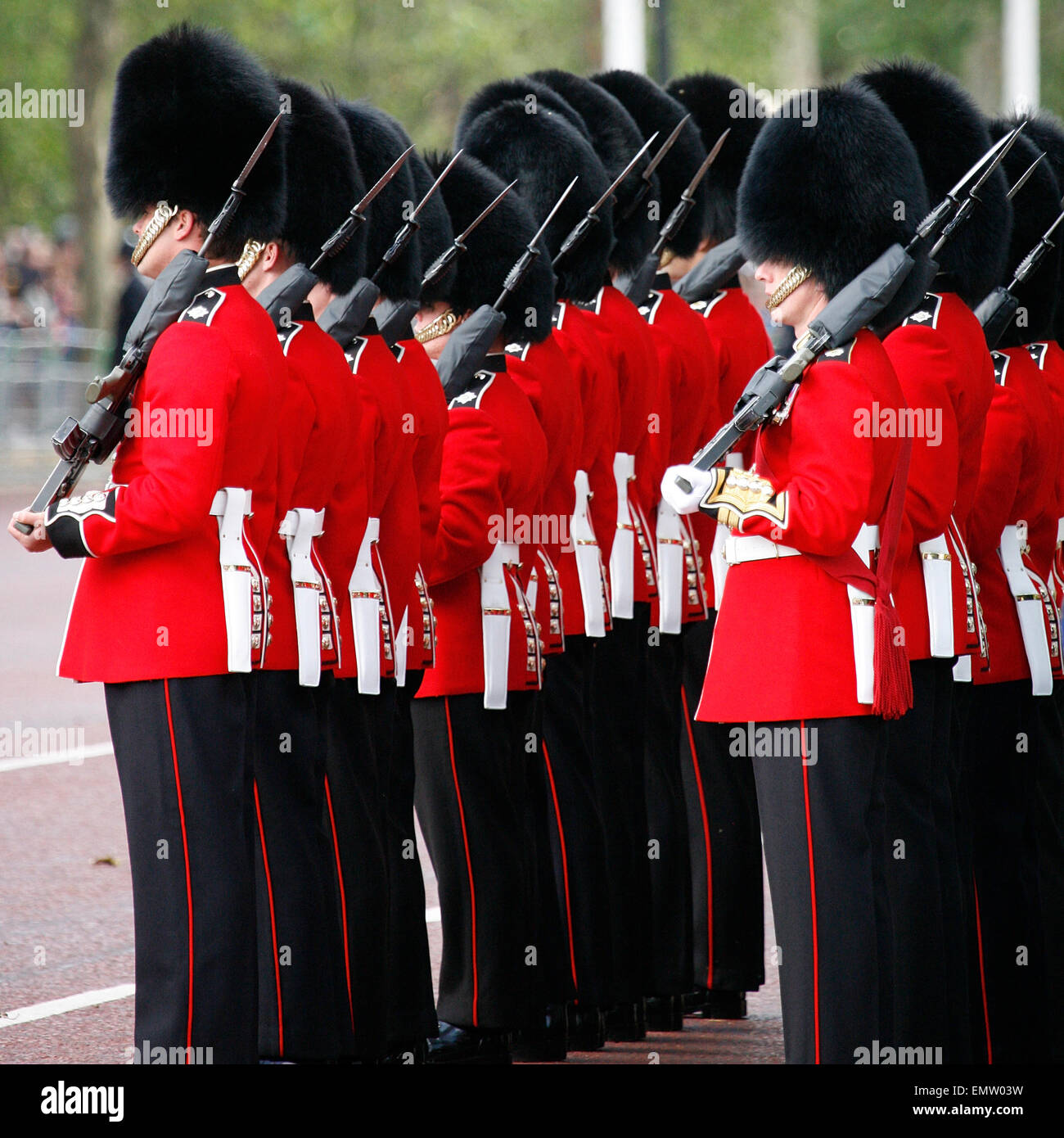 London, UK - June 16, 2012: Queen's Soldier at Queen's Birthday Parade ...
