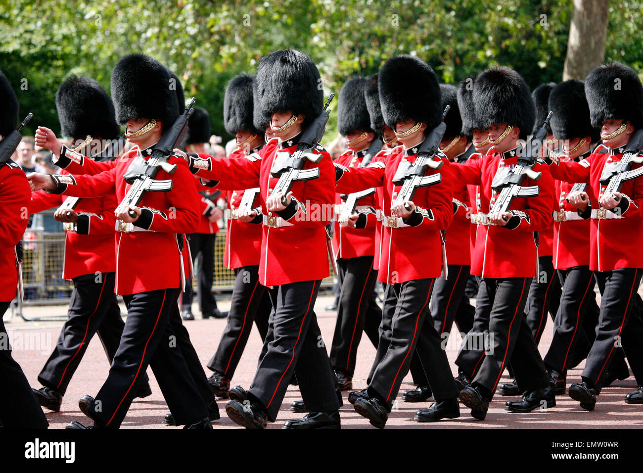 London, UK - June 16, 2012: Queen's Soldier at Queen's Birthday Parade ...