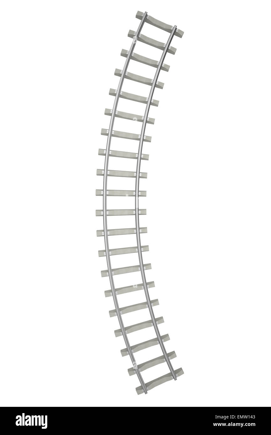 Curved railroad track illustration hi-res stock photography and images ...