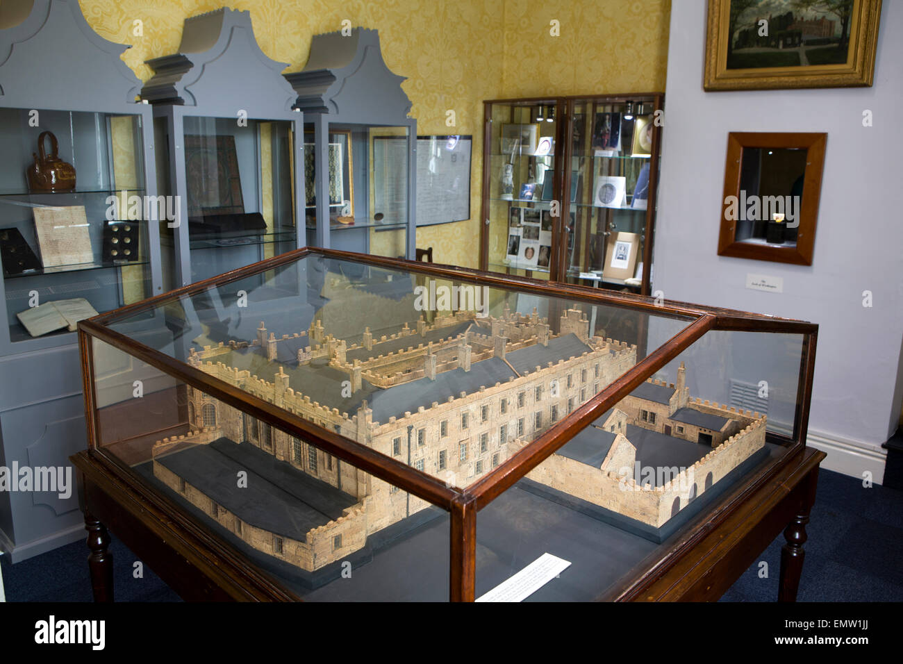 UK, Cumbria, Workington, Helena Thompson Museum, Workington Hall model ...